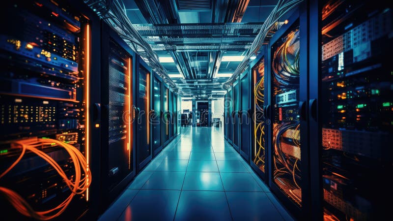 Cybersecurity Information Technology Working Stock Illustration ...