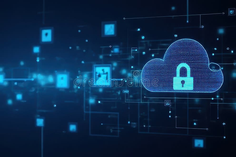 Cybersecurity Innovations and Adaptive Solutions Stock Illustration ...