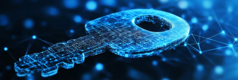 Cybersecurity Key Digital Key Protecting Network Connections ...
