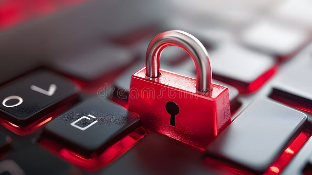 Cybersecurity Lockdown Digital Workspace Image High-tech Environment ...