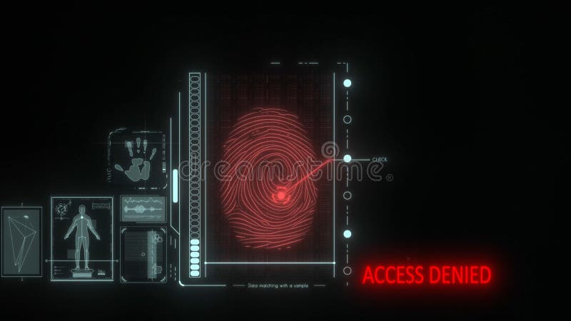 Cybersecurity Modern Technology Infographic. Holographic Security ...