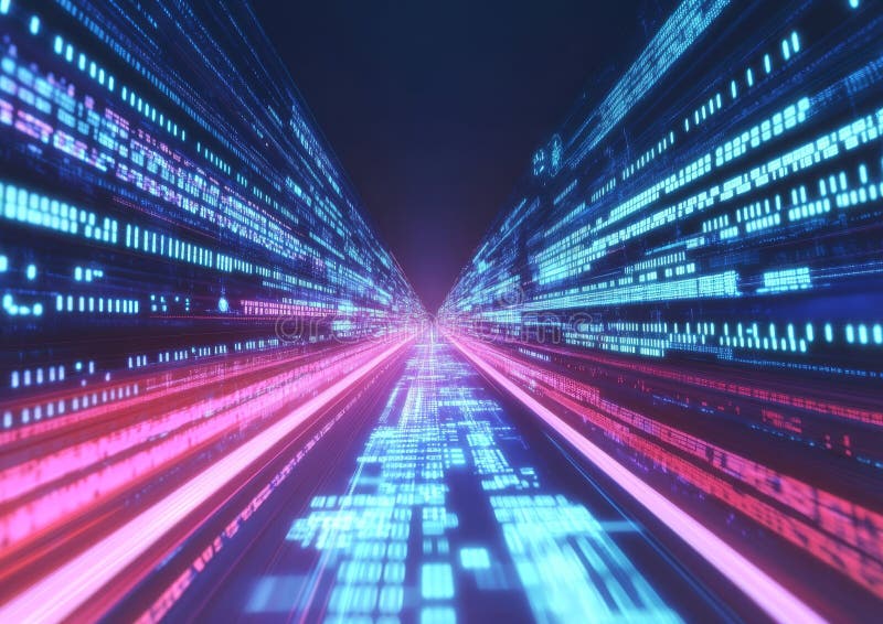 Cybersecurity Network Protection is Shown in an Aerial View of the ...