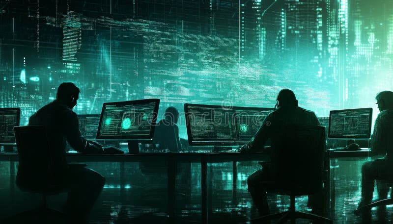 Cybersecurity Response Plan Flowchart Teal Hexagons Shield Icon Stock ...