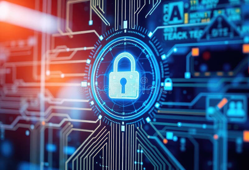 User with Privacy Security and Encryption, Cybersecurity Concept Stock ...