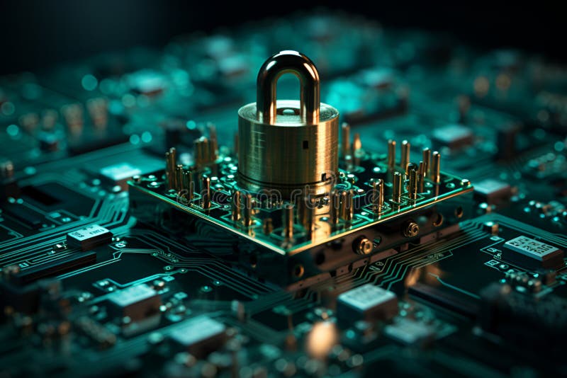 Cybersecurity and Privacy Concept of Data Protection Stock Illustration ...