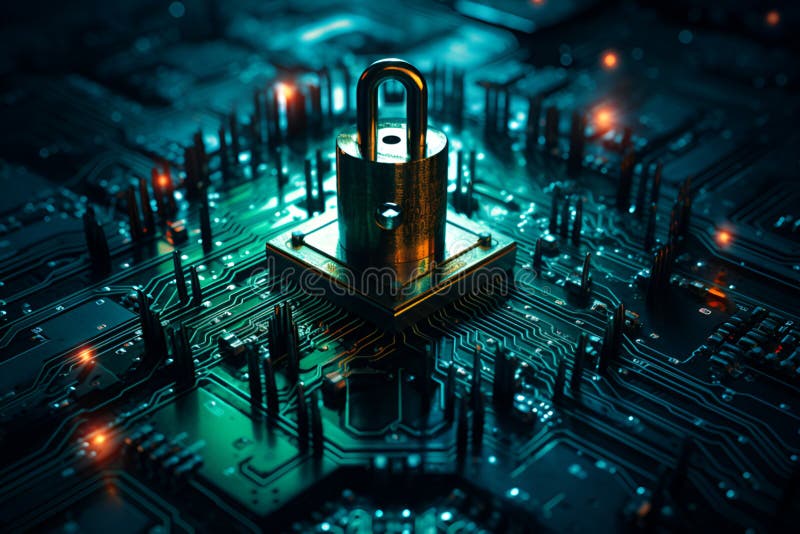 Cybersecurity and Privacy Concept of Data Protection Stock Illustration ...