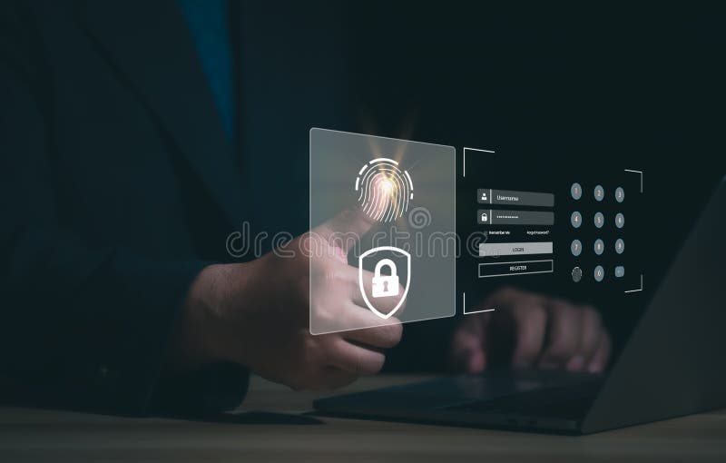 Cybersecurity and Privacy Concept. Internet Network Security Technology Stock Image - Image of ...