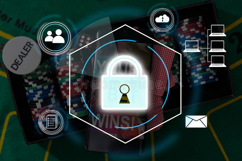 Cybersecurity and Privacy Concepts To Protect Data. Lock Icon and ...