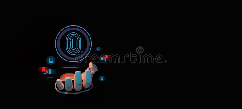 Cybersecurity and Privacy Concepts To Protect Data. Lock Icon and ...