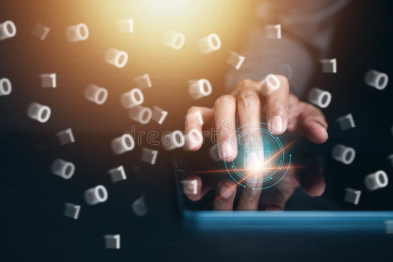 Cybersecurity and Privacy Concepts To Protect Data. Lock and Safety ...