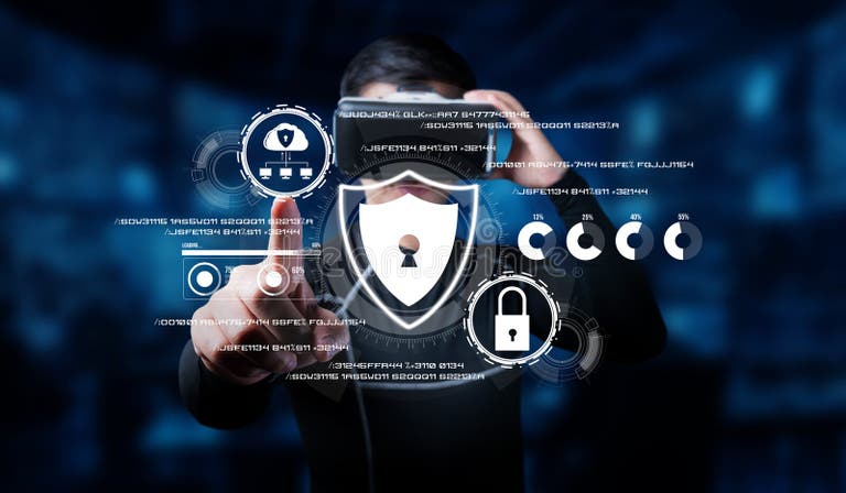 Cybersecurity Professional Engaging with Digital Privacy Interface for ...