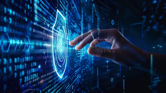 Cybersecurity Protection, Generative AI Stock Image - Image of secure ...