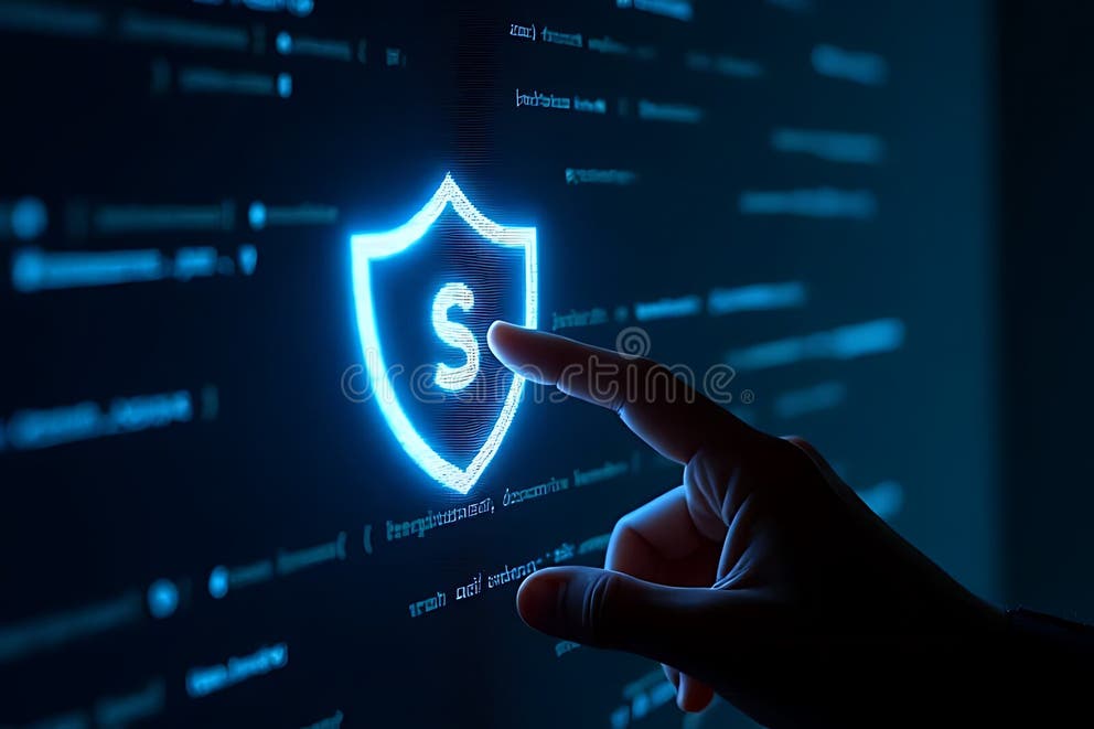 Cybersecurity Protection Measures Digital Space Visual Representation ...