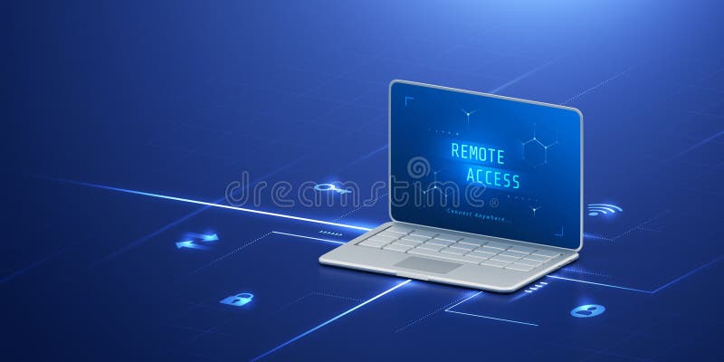 Cybersecurity Remote Access VPN Encryption Authentication Cloud ...