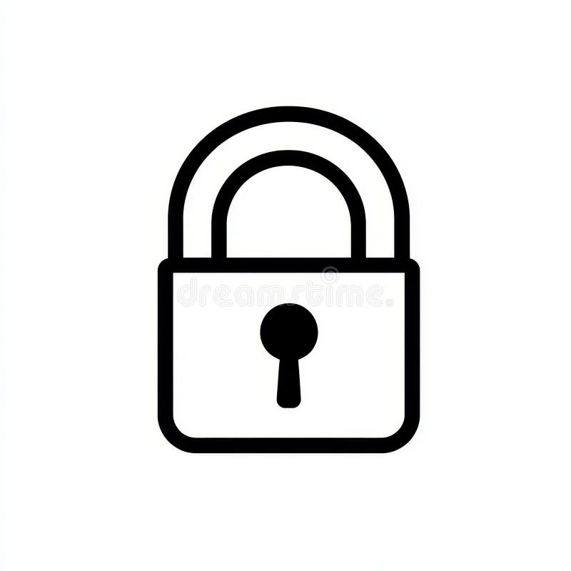 Cybersecurity and Restricted Digital Access are Represented by a Black ...