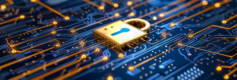 Cybersecurity Service on Motherboard for Network Safety and Ai ...