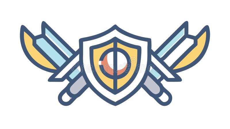 Cybersecurity Shield And Circuit Data Protection System Vector Design Generative Ai Stock