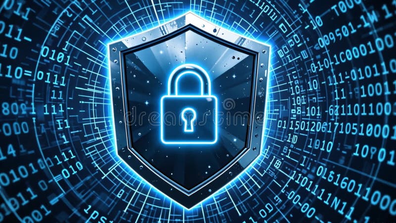 Cybersecurity Shield for Corporate Data Protection Stock Video - Video ...