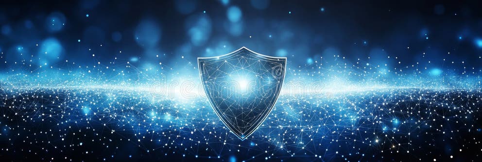 Cybersecurity Shield, Data Protection, Network Security Abstract ...