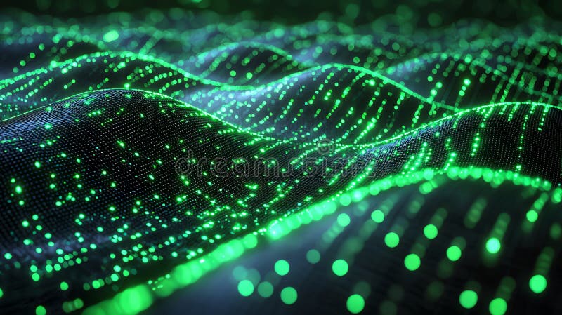 Cybersecurity Shield on Digital Matrix Stock Photo - Image of digital ...