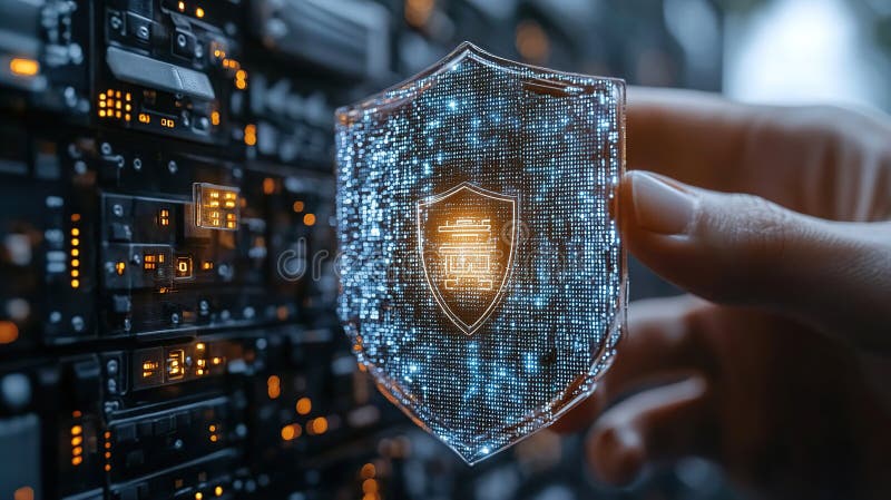 Cybersecurity Shield: Digital Protection in the Data Center Stock ...