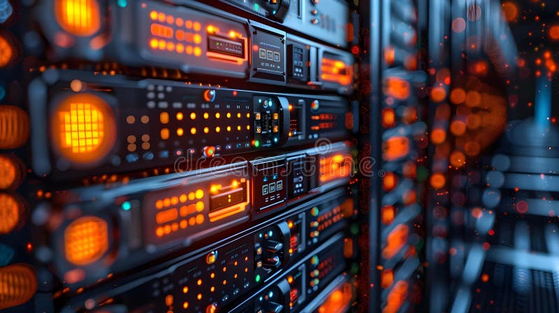 Cybersecurity Shield: High-Tech Firewall in Action. Concept ...