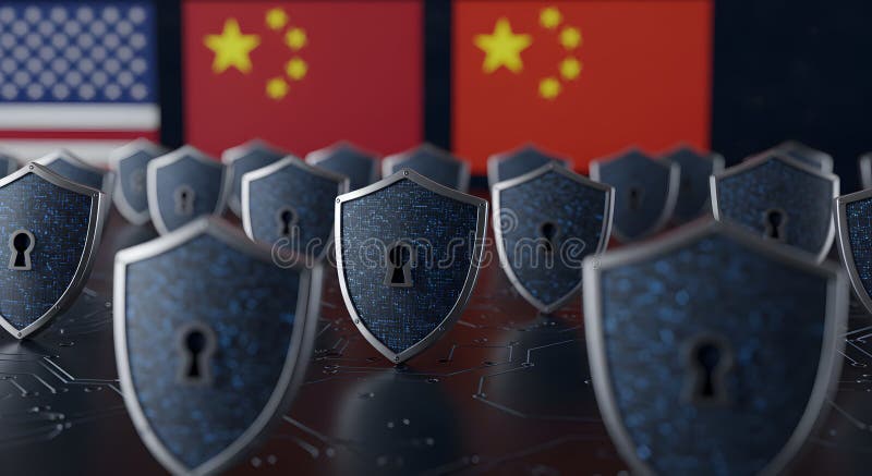 Cybersecurity Shield Protection: US-China Relations and Digital Warfare ...