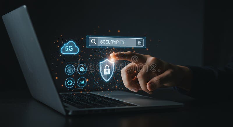 Safeguard the Data Center S Interior with Energetic Blue Lighting and Modern Technology. Stock ...