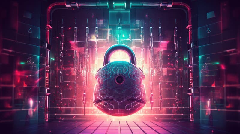 Symbolic Image of the Castle in the Virtual World Stock Illustration ...