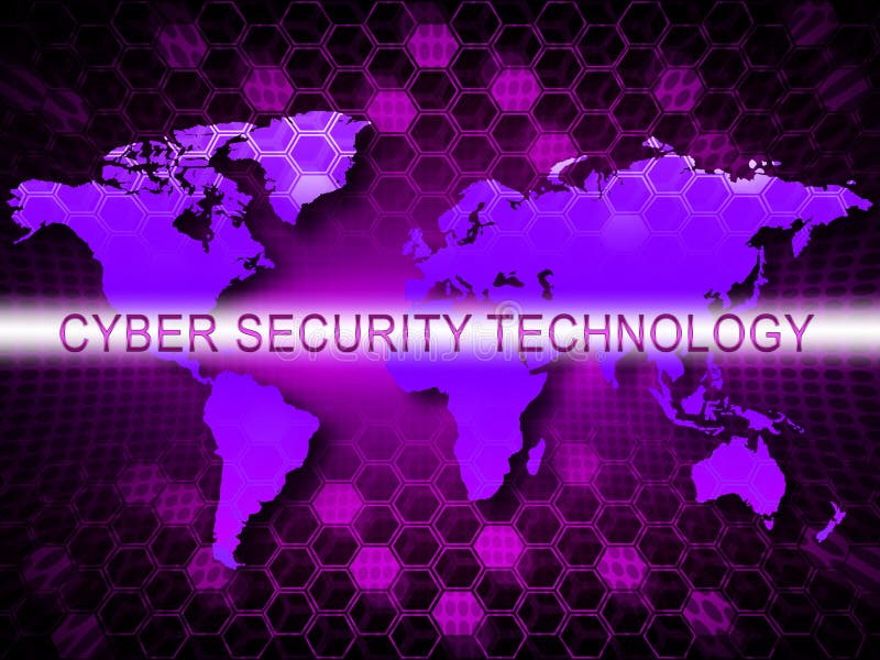 Cybersecurity Technology Hightech Security Guard 2d Illustration Stock ...