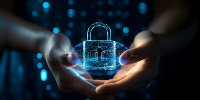 Cybersecurity Technology, Secure Access, Password Protected Stock Photo ...