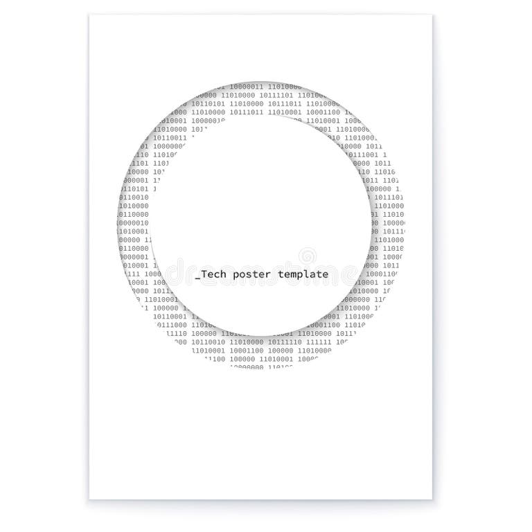 Cybersecurity Theme Digital Matrix. Minimalist Tech. Digital Aesthetics ...