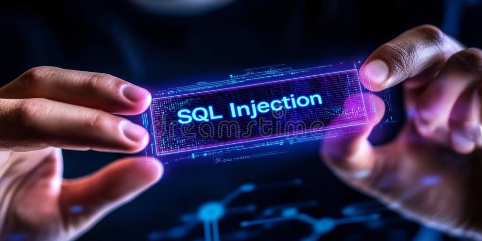 Cybersecurity Threats Man Interacting with Holographic Interface ...