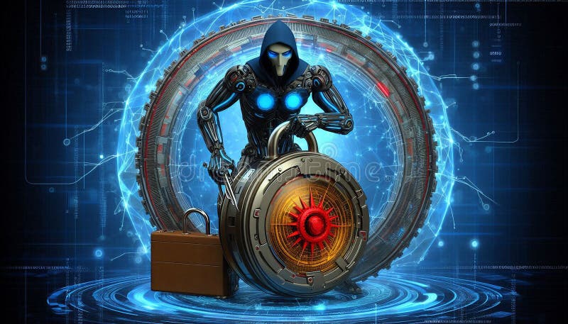 Cybersecurity Threats and Protection Concepts Stock Illustration ...