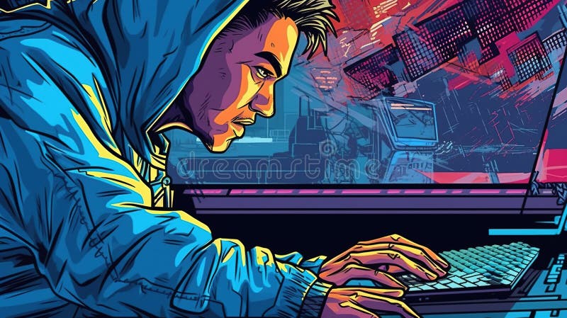 Cybersecurity Training Image . Fantasy Concept , Illustration Painting ...