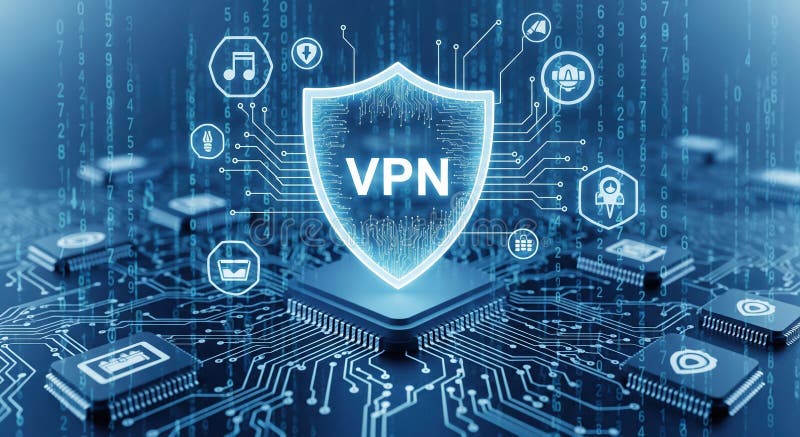 Glowing Vpn Shield Icon Hovers Stock Photos - Free & Royalty-Free Stock Photos from Dreamstime