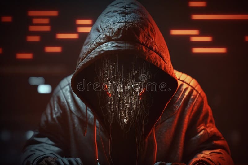 Cybersecurity Vulnerability Hacker Codingmalware Concepthooded Computer Hacker Digital