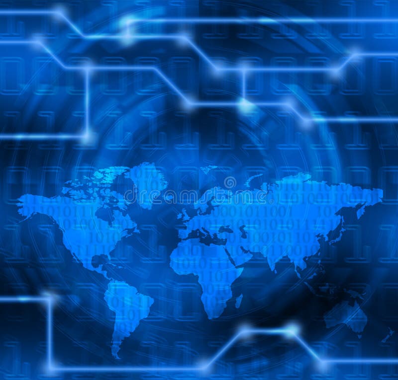 Cyberspace stock illustration. Illustration of flow, binary - 21382769