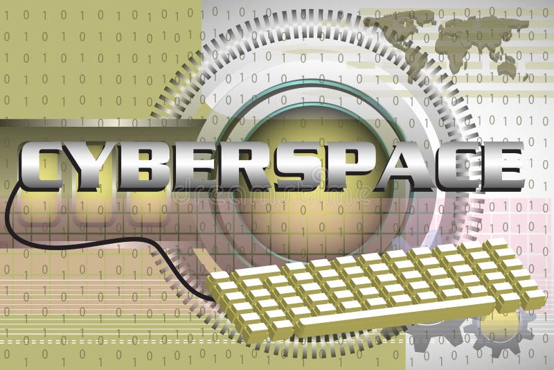 Cyberspace stock vector. Illustration of design, computer - 36201024
