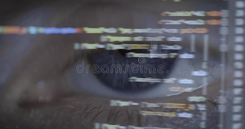 Programming Code Running Down A Computer Screen Terminal Stock Video Video Of Cyberspace