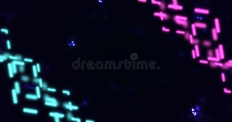 Cyberspace Creative Bg. Stary Clouds Moving with Lines on Diagonal ...