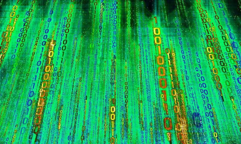 Cyberspace with Digital Rising, Digital City Stock Photo - Image of ...