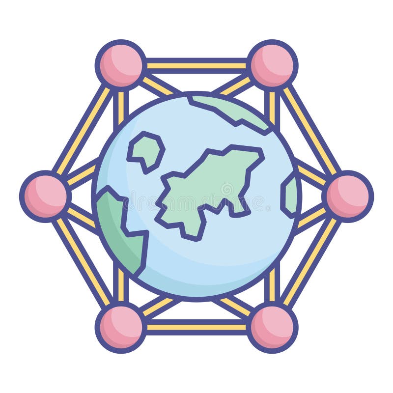 Cyberspace Vector Icon Which Can Easily Modify or Edit Stock Vector ...