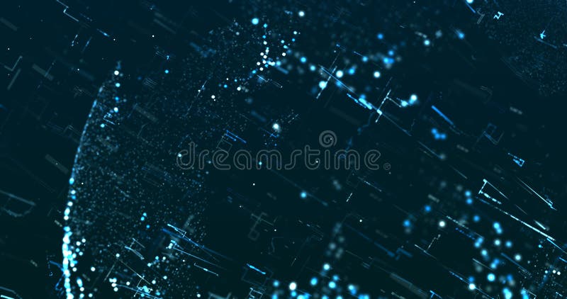 Digital Space World 3d Data Earth Background 3d Rendering Stock ...