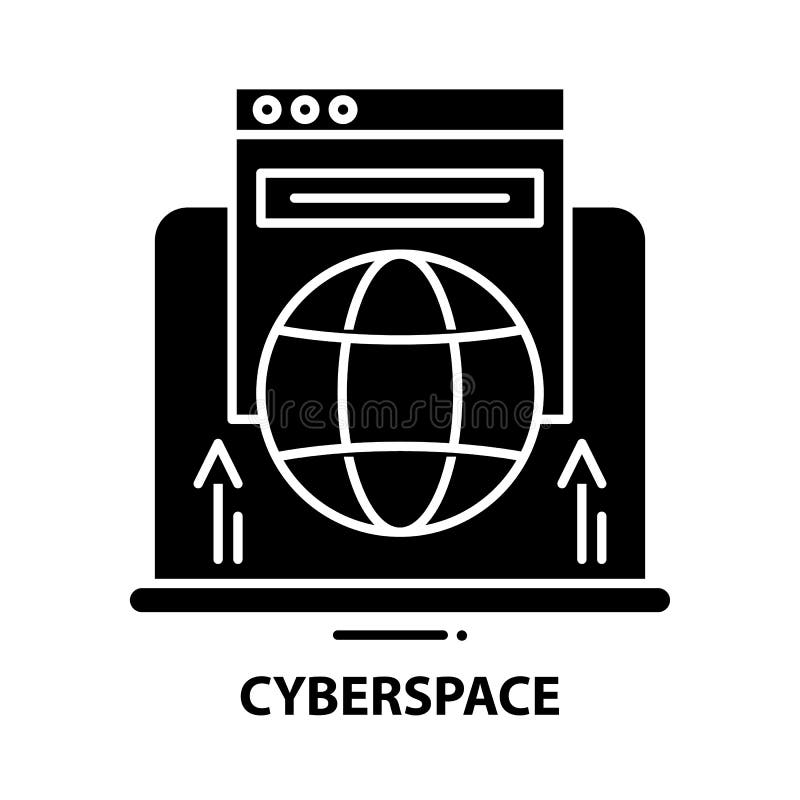 Cyberspace Icon. Trendy Flat Vector Cyberspace Icon on White Background ...