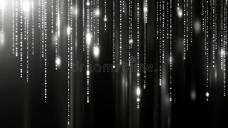 Cyberspace Stream Matrix Monitor Depicted in an Abstract Coding or ...