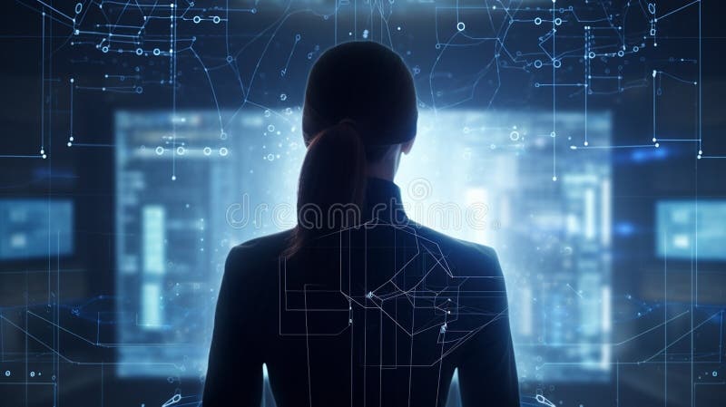 Cyberspace Technology Background Stock Image - Image of digital, global ...