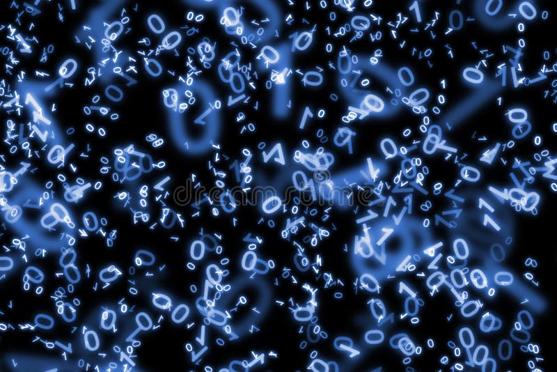 Cyberspace Wallpaper Html Or Binary Code And Computer Technology Concept Stock Illustration