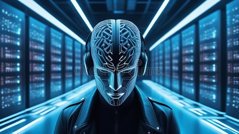 Cyborg with AI Brain. Humanoid, Artificial Intelligence, Android, Data ...