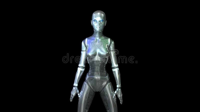 Cyborg Animation stock video. Video of animation, extraterrestrial ...